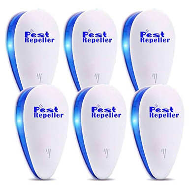 Ultrasonic Pest Repeller 6 Pack 2020 Upgraded Ultrasonic Pest Repellent ...