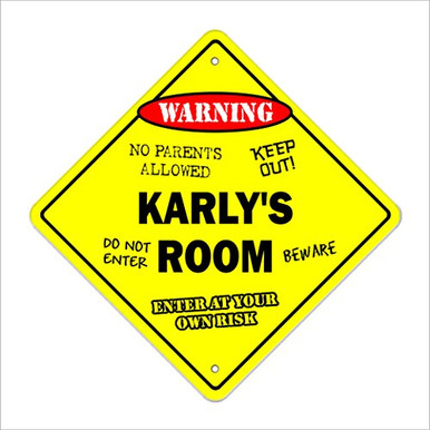 Karly s Room Sign Crossing Zone Xing Indoor-Outdoor 20 Tall Kids ...