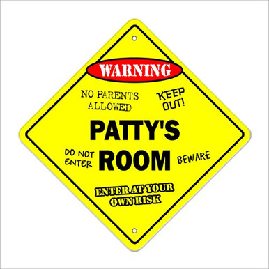 Patty s Room Sign Crossing Zone Xing Indoor-Outdoor 20 Tall Kids ...