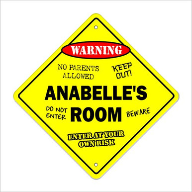 Anabelle s Room Sign Crossing Zone Xing Indoor-Outdoor 20 Tall Kids ...