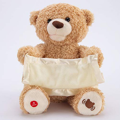 Hausger Animated Peek-A-Boo Teddy Bear Interactive Stuffed Animal Plush ...