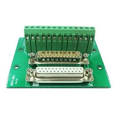 Sysly Connector Db25 D-sub Male and Female Plug 25-pin Port Terminal ...