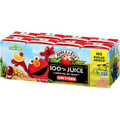 Apple Eve Sesame Street Elmo s Punch 4-23 Fluid-oz 8 Count Pack of 5 ...