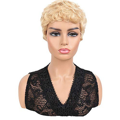 NOBLE Fashion Pixie Wigs Human Hair for Black Women Natural Pixie Cut ...