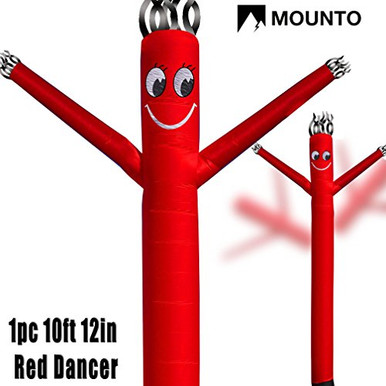 MOUNTO 10ft 12inch Fly Puppet Dancer Tube Man Fly Guy Puppet Dancer Red ...