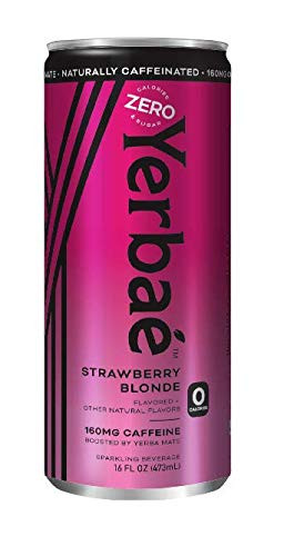 Yerbae Sparkling Water Strawberry Blonde Fruit Flavored Seltzer with ...