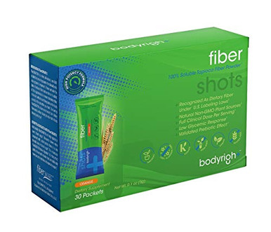 Fiber Shot Orange - Clear All Natural Non-GMO Soluble Fiber -100 ...