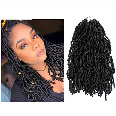 6 Packs-18 Inch Nu Faux Locs Crochet Hair Faux Locs Crochet Braids 100 ...