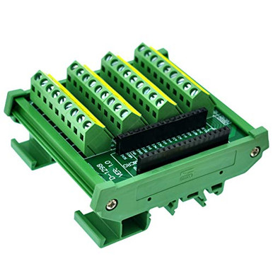 CZH-LABS DIN Rail Mount Screw Terminal Block Breakout Module Board for ...