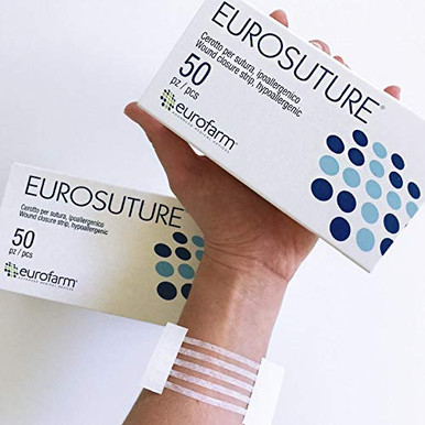 Eurosuture Skin Closure 1-8 x 3 inches Sterile Suture Strips Dynamic ...