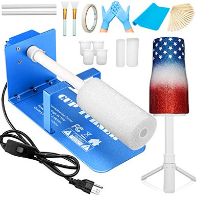 Cup Turner for Crafts Tumbler Cup Spinner Machine Kit with Silent ...