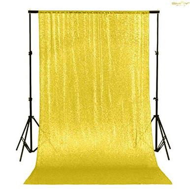 Sequin Backdrop Yellow Photo Booth Backdrop 7FTx7FT Shimmer Wall ...