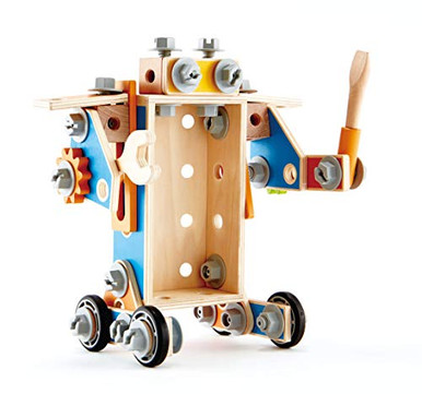 Hape Limited Edition Handyman Go-to-Caddy Childrens S-T-E-M Wooden Tool ...