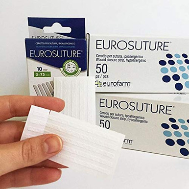 Eurosuture Skin Closure 1-4 x 1 1-2 inches Sterile Suture Strips ...