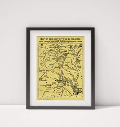 Infinite Photographs 1861 Map of cf Stephenson 451-3 - Illustrated p ...