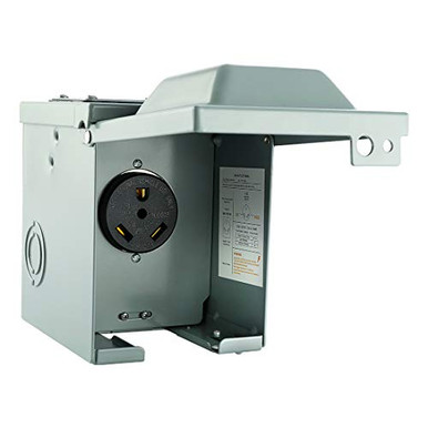 Livtor 30 Amp 125 Volt RV Power Outlet Box RV Receptacle Enclosed ...