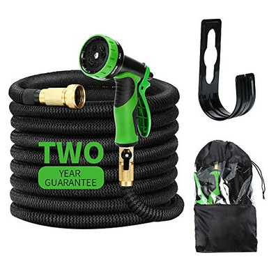 Kugoplay 50 ft Garden Hose 9 Patterns Hose Nozzle - Pressure Expanding ...