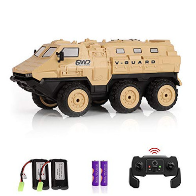 RC Cars 1-16 Scale RC Military Truck 6WD 2-4GHz 98 Foot RC Distance ...