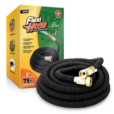 Flexi Hose 75 FT Lightweight Expandable Garden Hose Ultimate No-Kink Flexibility - Extra ...