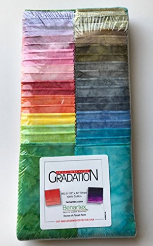 Gradation Strip-pies 2.5-inch Fabric Quilting Strips Jelly Roll by ...