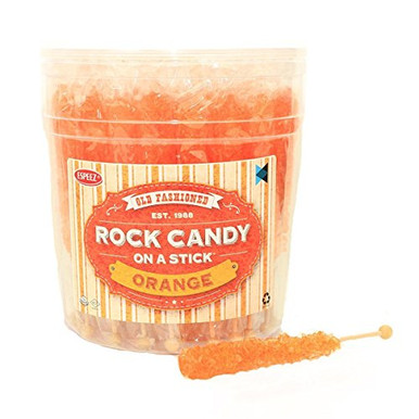 Extra Large Rock Candy Sticks 48 Orange Rock Candy Sticks ...