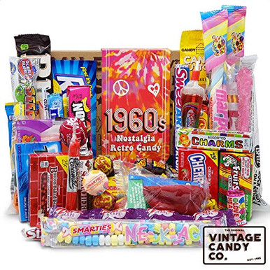 VINTAGE CANDY CO- 1960 s RETRO CANDY GIFT BOX - 60s Nostalgia Candies ...