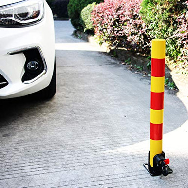 Foldable Parking Bollard Lock Post Fold Down Post Foldable Barrier ...