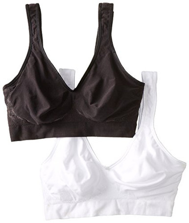 Bali Women s 2 Pack Comfort Revolution Wirefree Bra with Smart Sizes ...