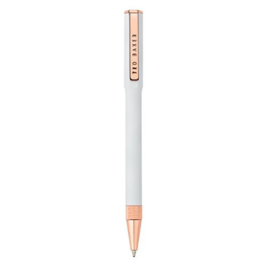 Ted Baker Signature Ballpoint Pen, White Quartz - Warehousesoverstock