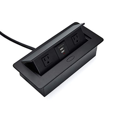 UL Listed Power Strip Hidden Pop Up Outlet Power Cover Box Desktop ...
