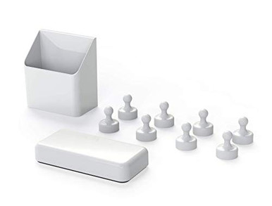 GlasMag Magnetic Accessory Kit for Glass Whiteboards: 8 White Pawns ...