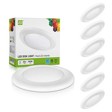 ASD 6 Pack 4 Inch LED Disk Light-Dimmable Low Profile Ceiling Light ...