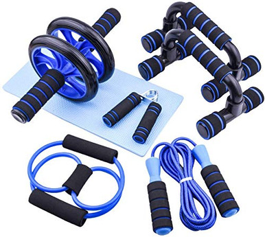 WEIJ Ab Roller Wheel for Abdominal Exercise 7-in-1 Ab Wheel Roller Set ...