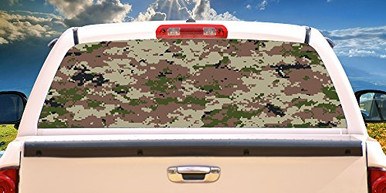 SignMission Urban CAMO Rear Window Graphic Back Truck Decal SUV View ...