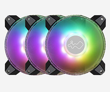 InWin Saturn 120MM Addressable RGB Triple Fan Kit Controller Included ...