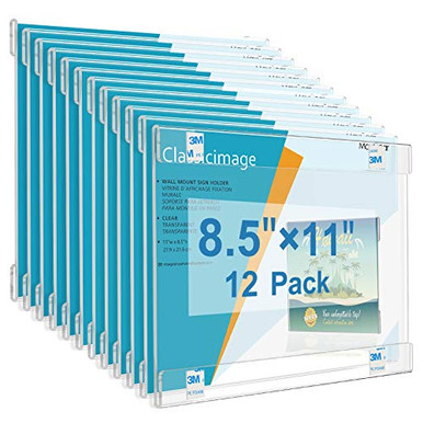 MaxGear Acrylic Sign Holder 8-5 x 11 Sign Holders Plastic Frames Clear ...