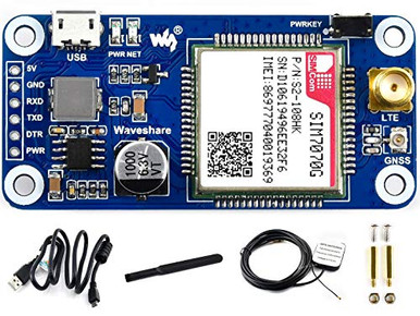 SIM7070G NB-IoT-Cat-M-GPRS-GNSS HAT for Raspberry Pi Series Boards with GNSS Positioning Support ...