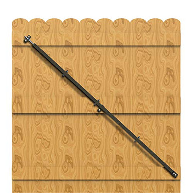 Qualward Gate Brace Kit Wood Privacy Fence Bracket Adjustable Anti Sag ...
