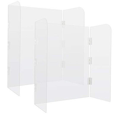 2 Pcs Foldable Acrylic Shields- Unfold 31-4 19-7 Inch Acrylic Sneeze ...