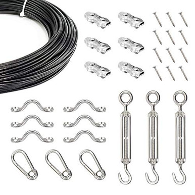 Stainless Steel Globe Lights Kit,String Light Suspension Kit,Outdoor ...