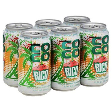 Diet Coco Rico - Natural Coconut Flavored Soda from Puerto Rico - 12 Fl ...