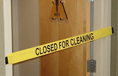 Closed for Cleaning Sign - Nylon Banner with Magnetic Ends ...