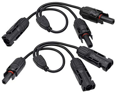 zdyCGTime Solar Connectors Y Branch Parallel Adapter Cable Connector Y ...
