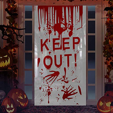Halloween Window Decorations Zombie Posters Giant Bloody Window Posters ...