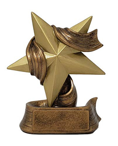 Decade Awards Star Trophy - Gold Star Award - Employee Superstar ...