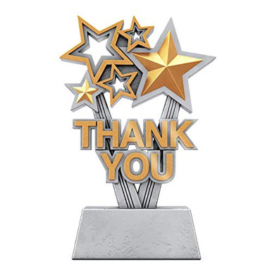 Decade Awards Thank You Trophy - Sponsor Appreciation Award - 6 Inch ...