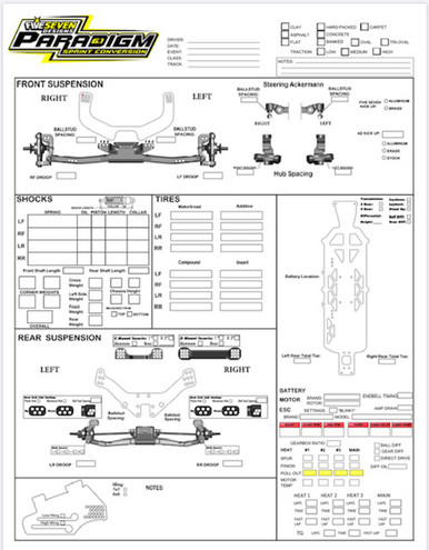 Paradigm Setup Sheet
