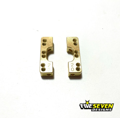 Arrow Brass 0/2 Rear Toe Blocks