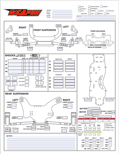 2023 Weapon Blank Setup Sheet