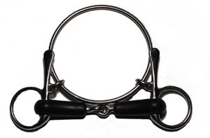 Bit Dexter Ring Rubber Mouth - Pinkston-s Turf Goods